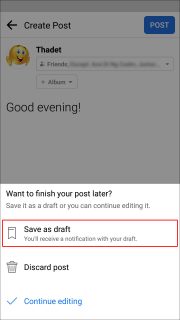 How to Find Facebook Drafts