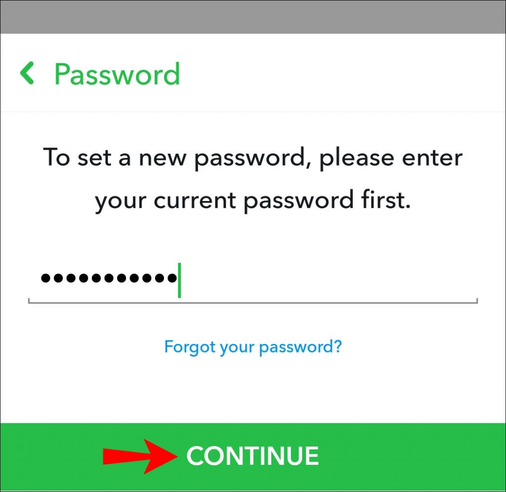 How to Change your Password in Snapchat