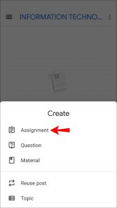 How to Create an Assignment in Google Classroom