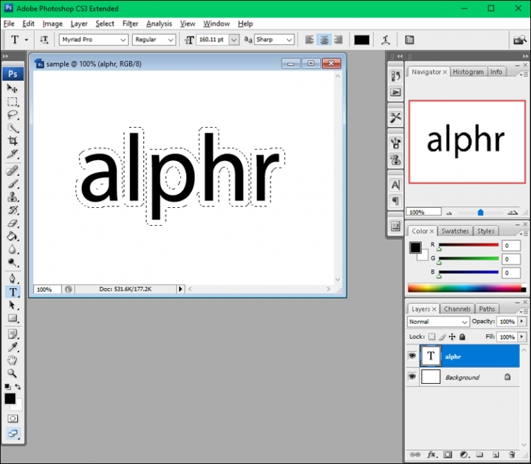 How to Outline Text in Photoshop
