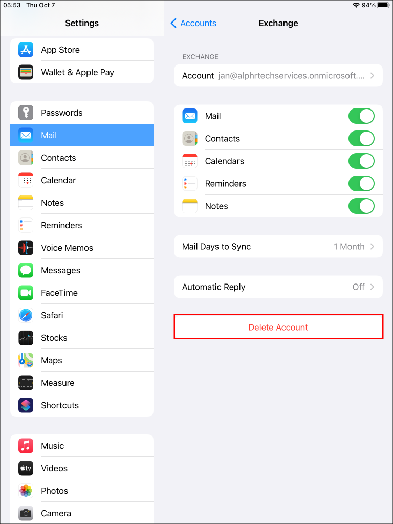 How to Delete an Email Account on an iPad