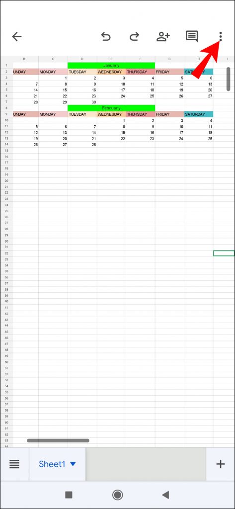 How to Set the Print Area in Google Sheets