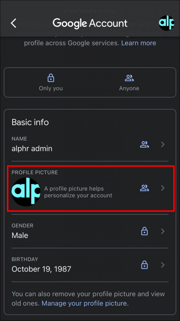 How to Remove a Profile Picture from Google