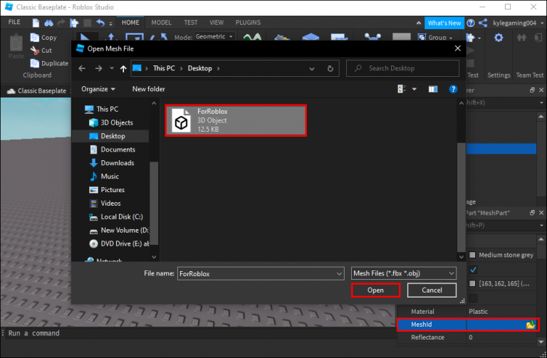 How to Create Meshes in Roblox