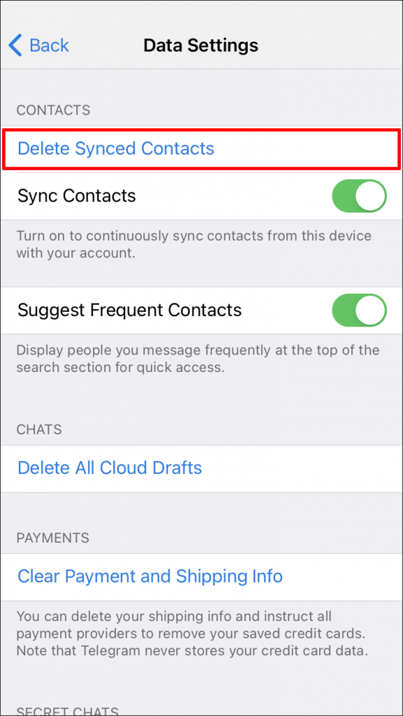 How to Delete Contacts in Telegram