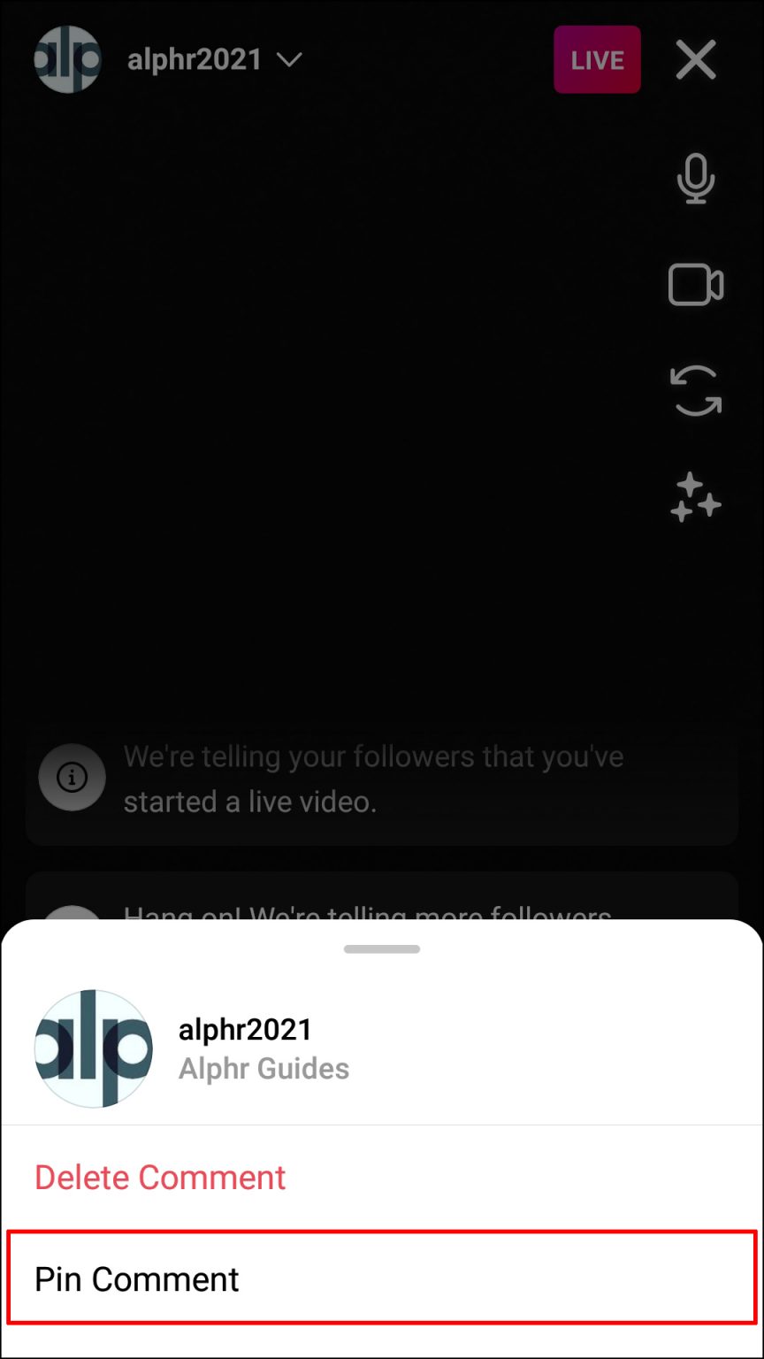 How to Pin a Comment in Instagram