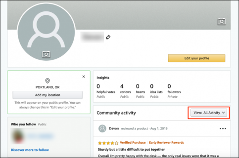 How to View Your Own Amazon Reviews