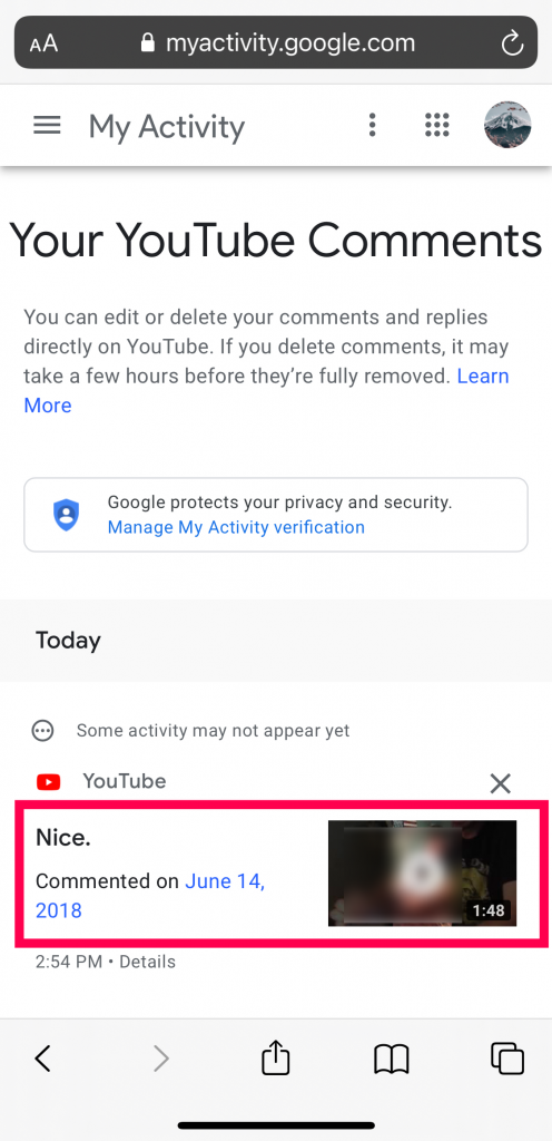 How to View Your YouTube Comment History