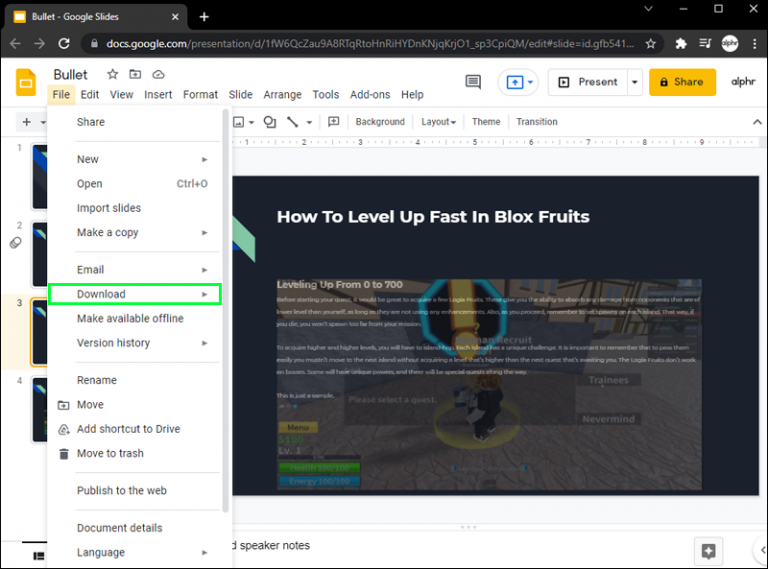 How to Download Images From Google Slides