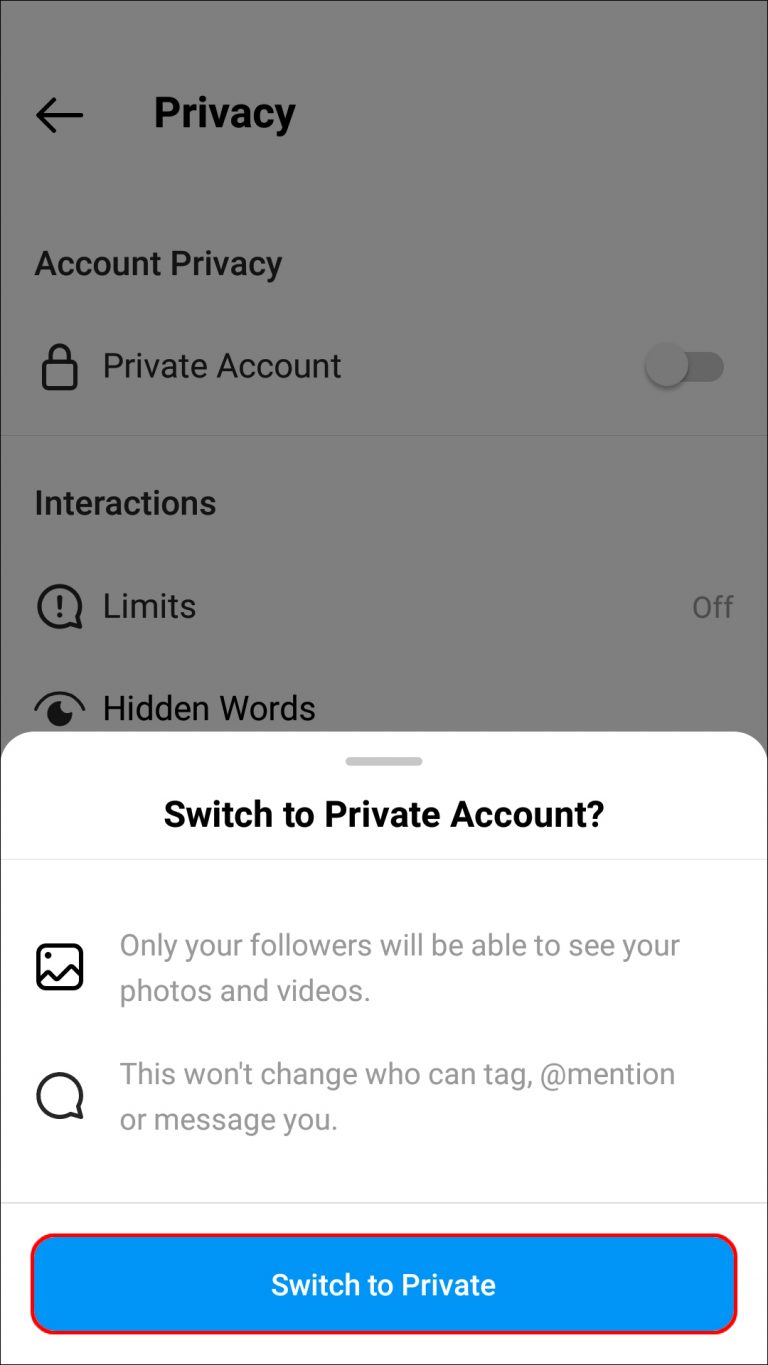 How To Make an Instagram Account Private