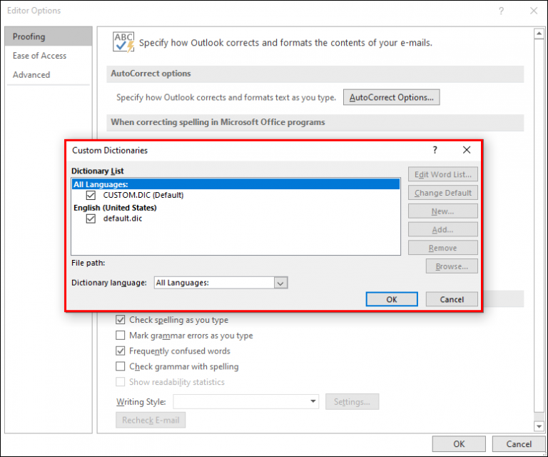 How to Turn Off AutoCorrect in Outlook