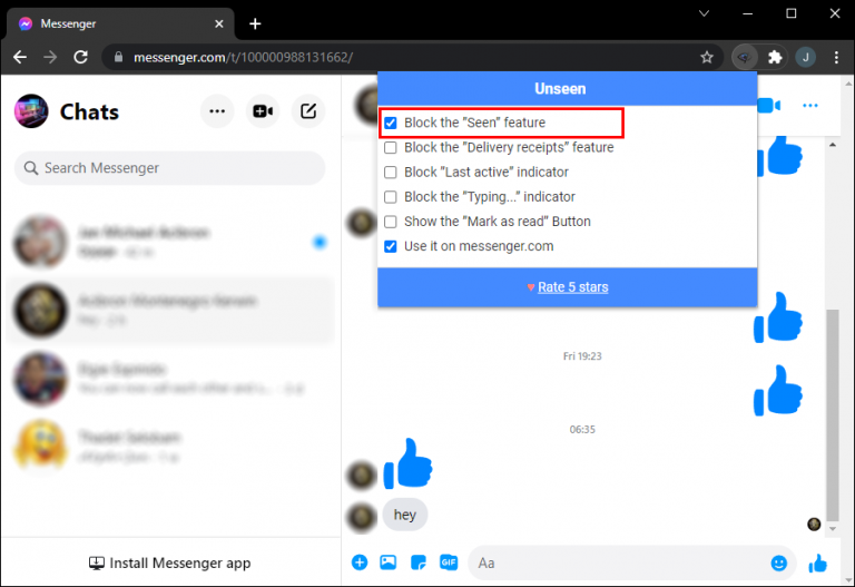 How to Turn Off FB Messenger Read Receipts