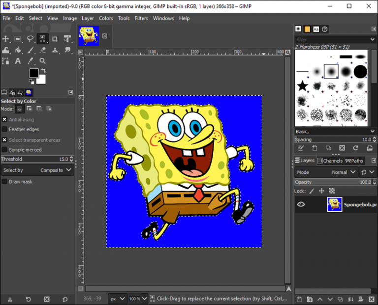 How to Make a Background Transparent in GIMP