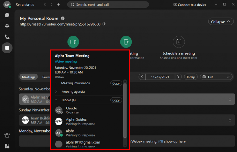 How to Schedule a Meeting in Webex
