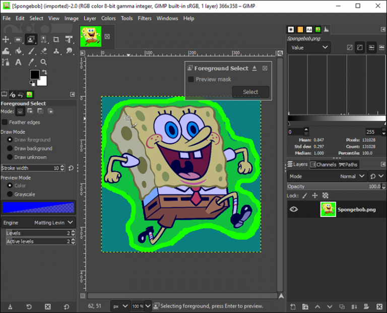 How to Make a Background Transparent in GIMP