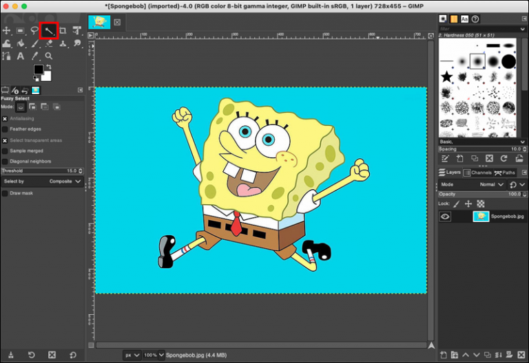 How to Make a Background Transparent in GIMP
