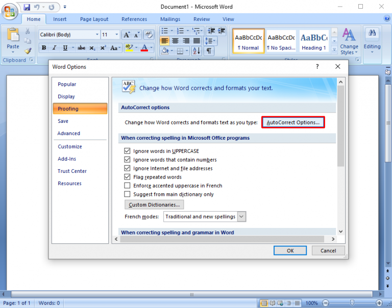 How to Turn Off AutoCorrect in Microsoft Word