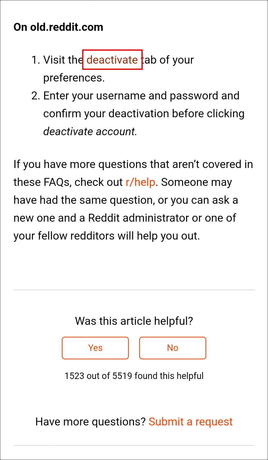 How to Delete Your Reddit Account