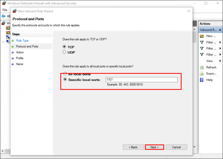 How to Open a Specific Port in Your Windows Firewall