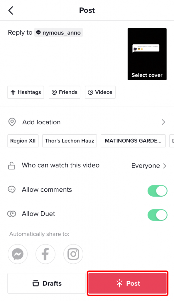How to Reply With a Video in TikTok