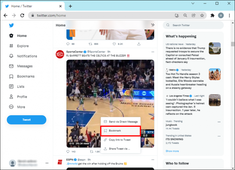 How to Bookmark a Tweet