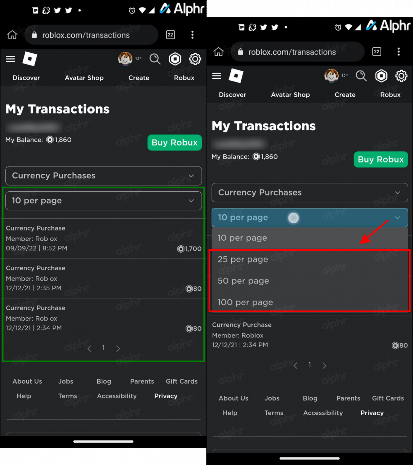 How to View Purchase History in Roblox