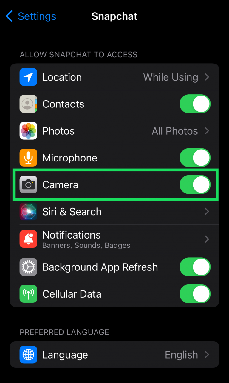 How to Allow Camera Access on Snapchat