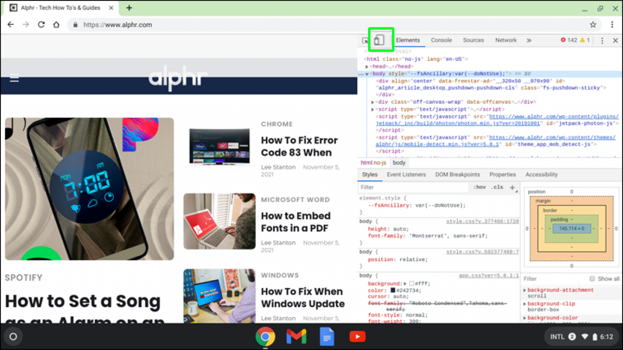 How to View the Mobile Version of a Website on a PC