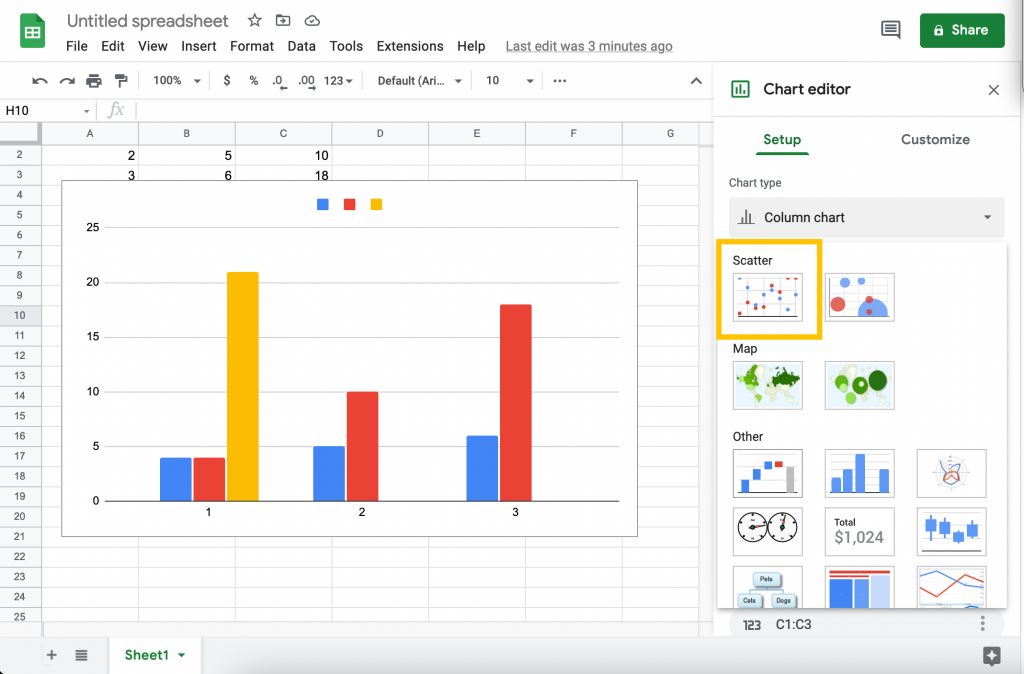 How to Find Slope in Google Sheets