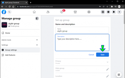 How to Edit the About Section of a Facebook Group