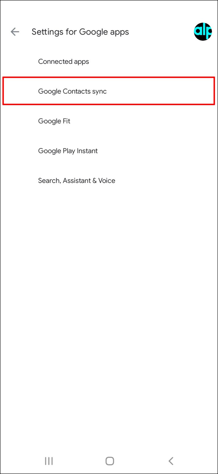 How To Sync Contacts From Android to Gmail