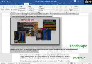 How to Make Just One Page Landscape in Word