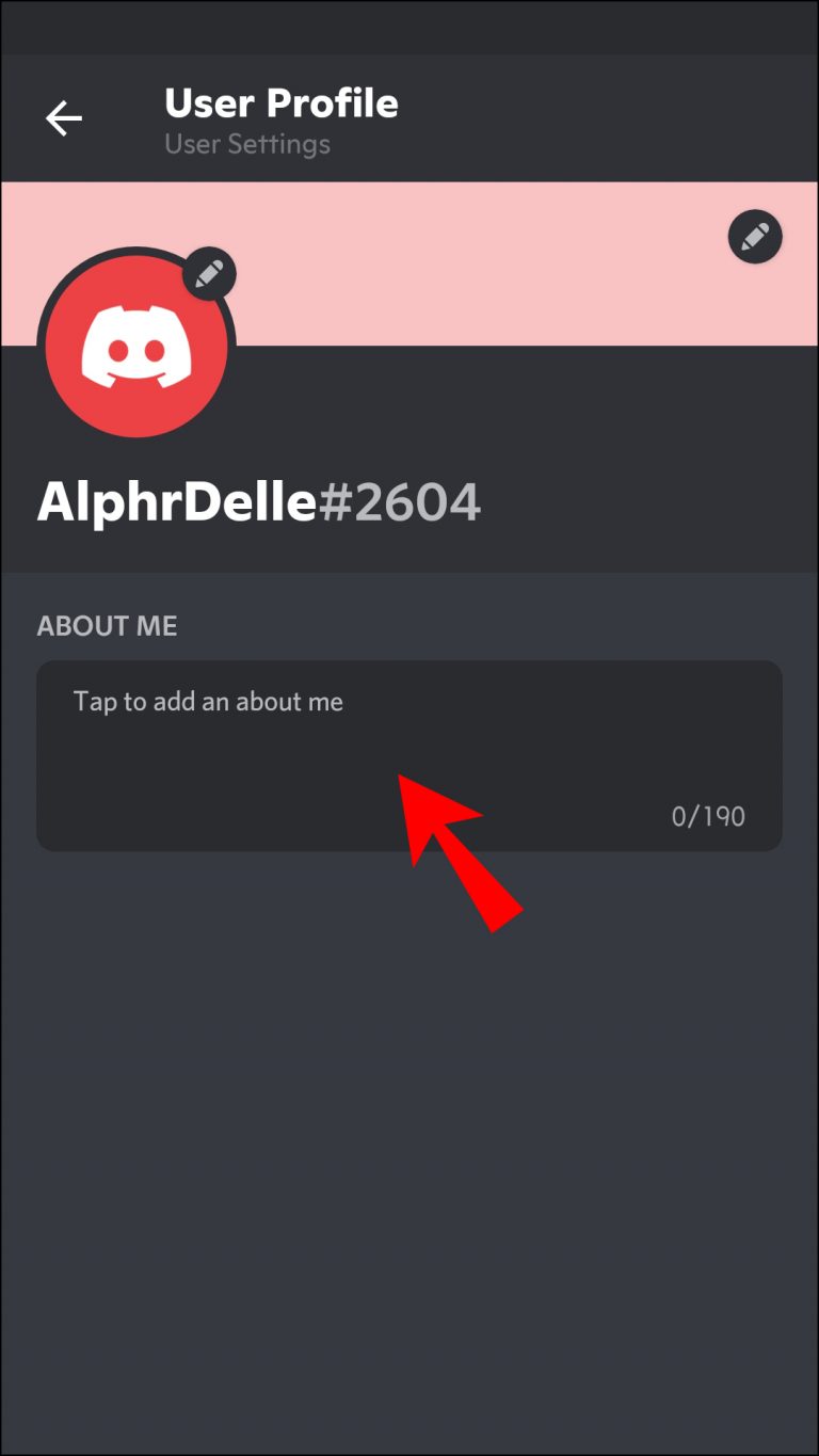 How to Add the About Me Section in Discord