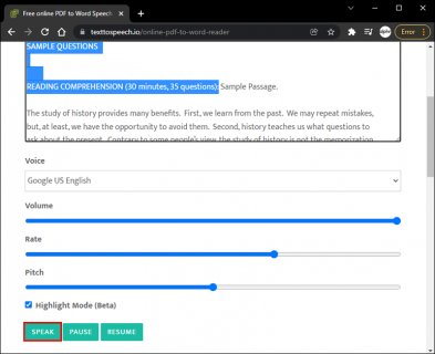 How To Have a PDF Read Aloud from a PC or Mobile Device