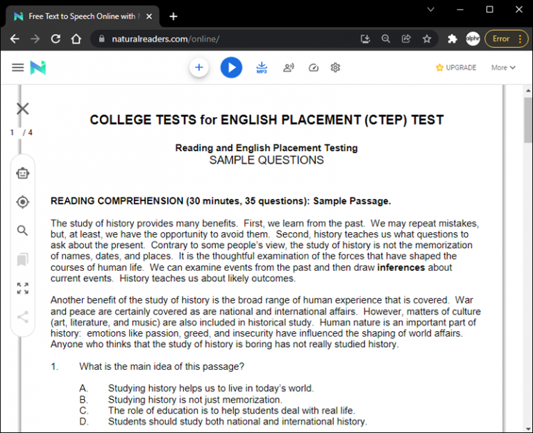 How To Have a PDF Read Aloud from a PC or Mobile Device
