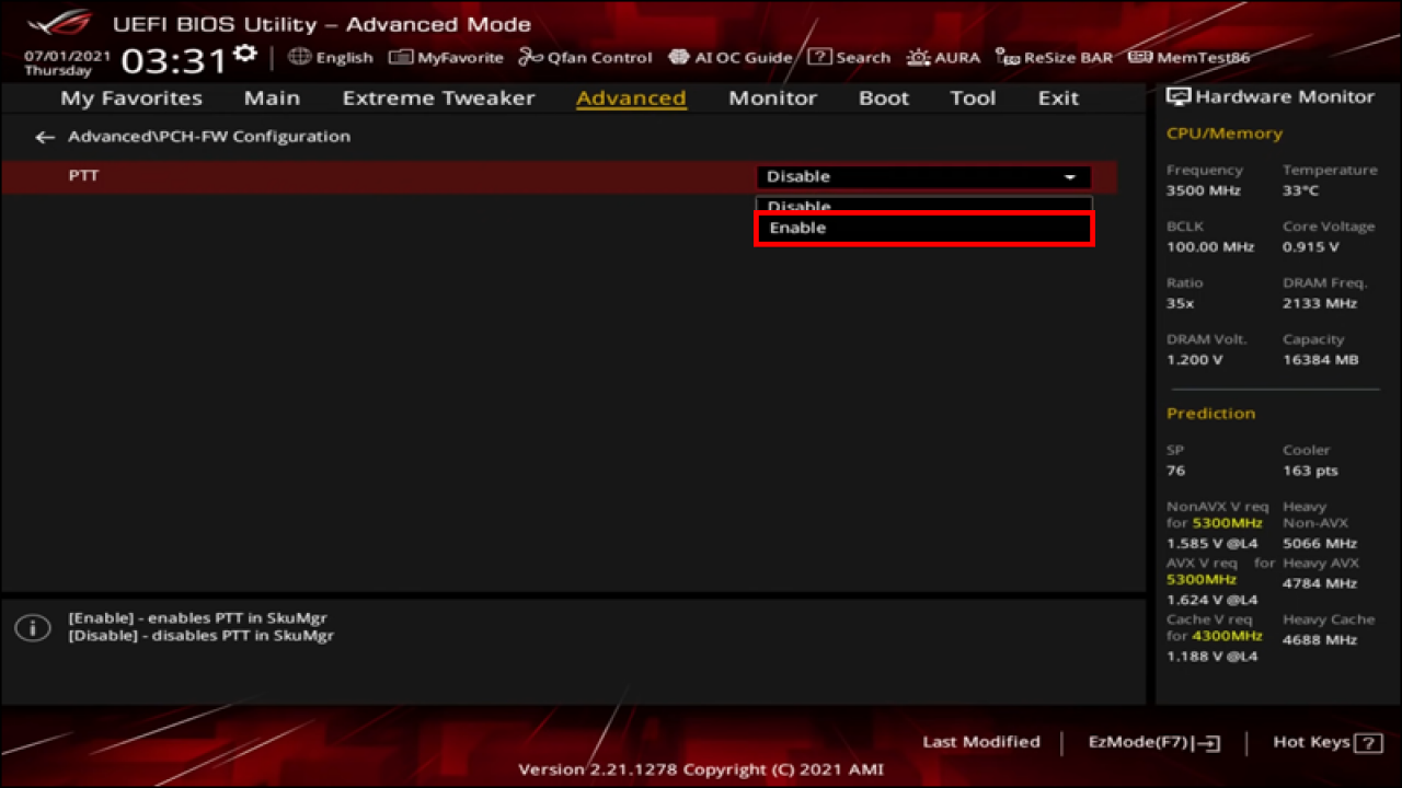 How to Enable TMP 2.0 in Windows