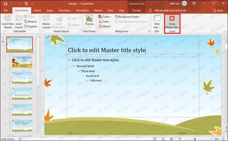 How to Edit the Master Slide in PowerPoint