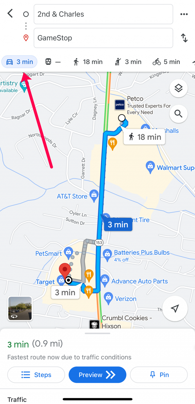 How to Change Google Maps From Walking to Driving [and Vice Versa]