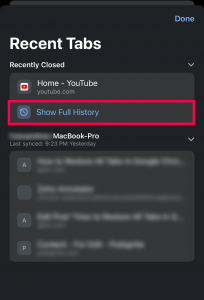 How to Restore All Tabs in Google Chrome
