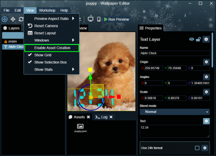 How to Add a Clock in Wallpaper Engine