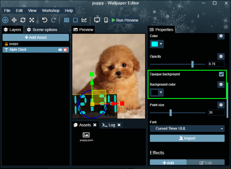 How to Add a Clock in Wallpaper Engine