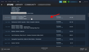 How to View Your Purchase History in Steam