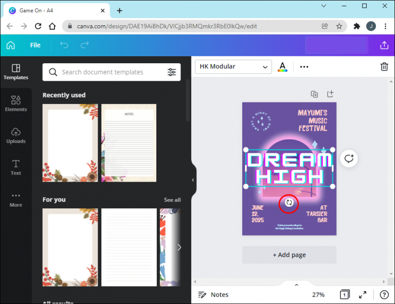 How to Make Text Vertical in Canva