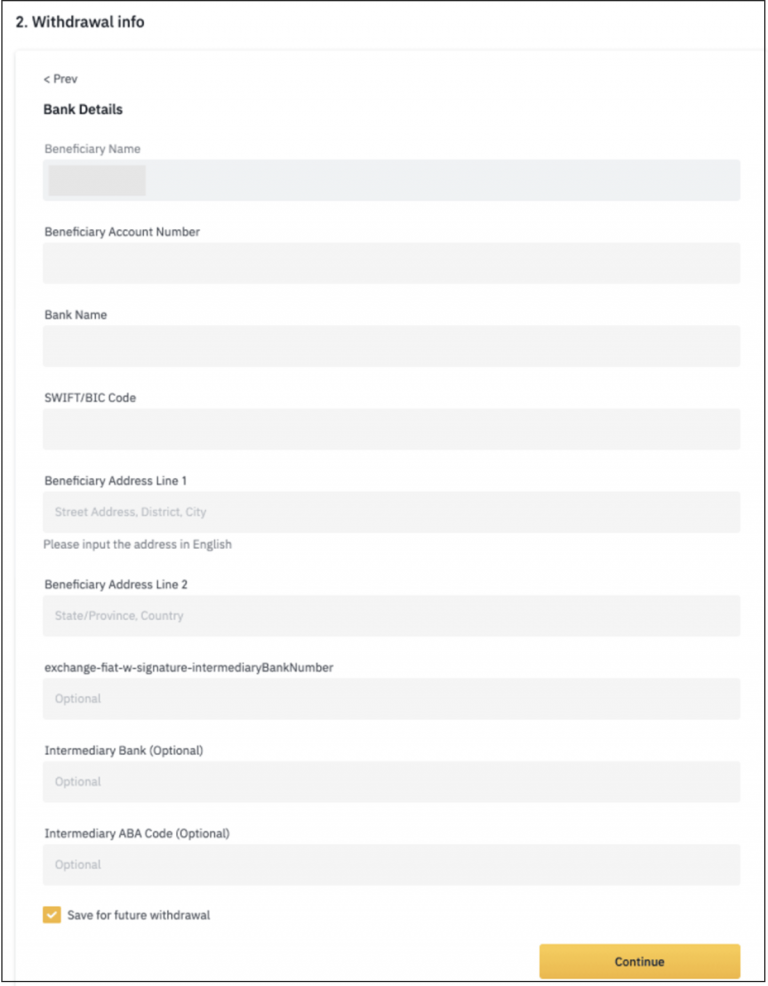 How to Withdraw to a Bank Account from Binance