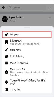 How to Pin a Post on Facebook