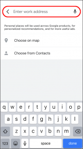 How to Change the Work Location in Google Maps