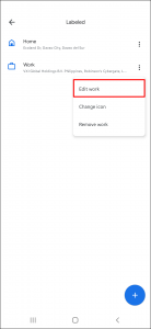 How to Change the Work Location in Google Maps