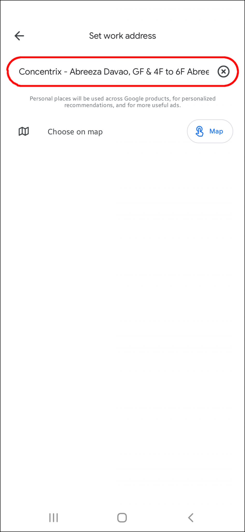 How to Change the Work Location in Google Maps