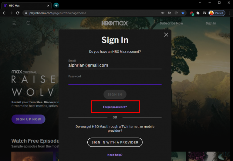 How to Change your Password in HBO Max