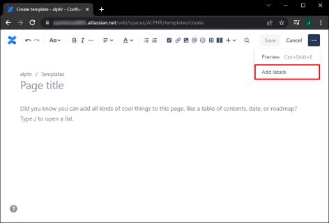 How to Create a Template in Confluence